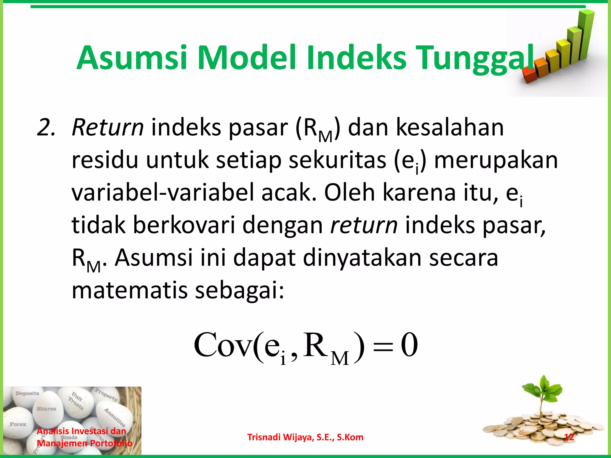 Model Indeks Tunggal | PDF