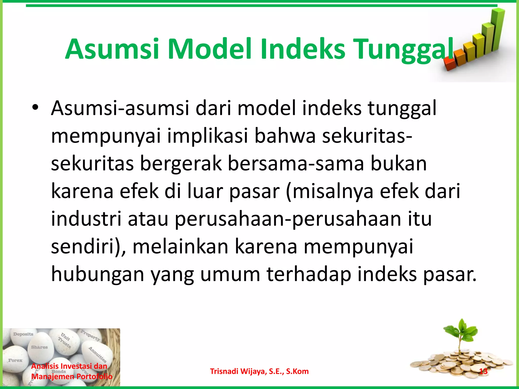 Model Indeks Tunggal | PDF