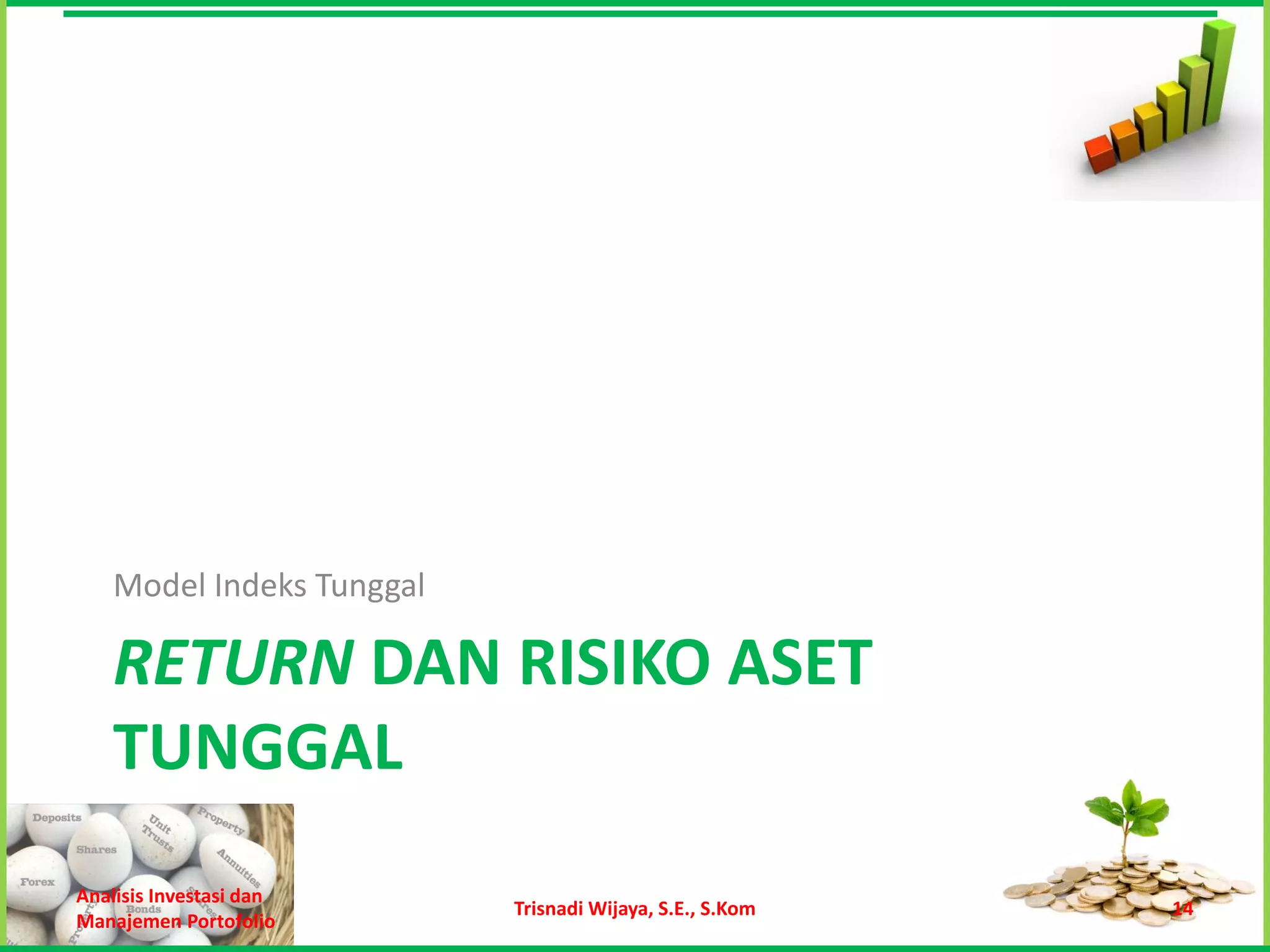 Model Indeks Tunggal | PDF