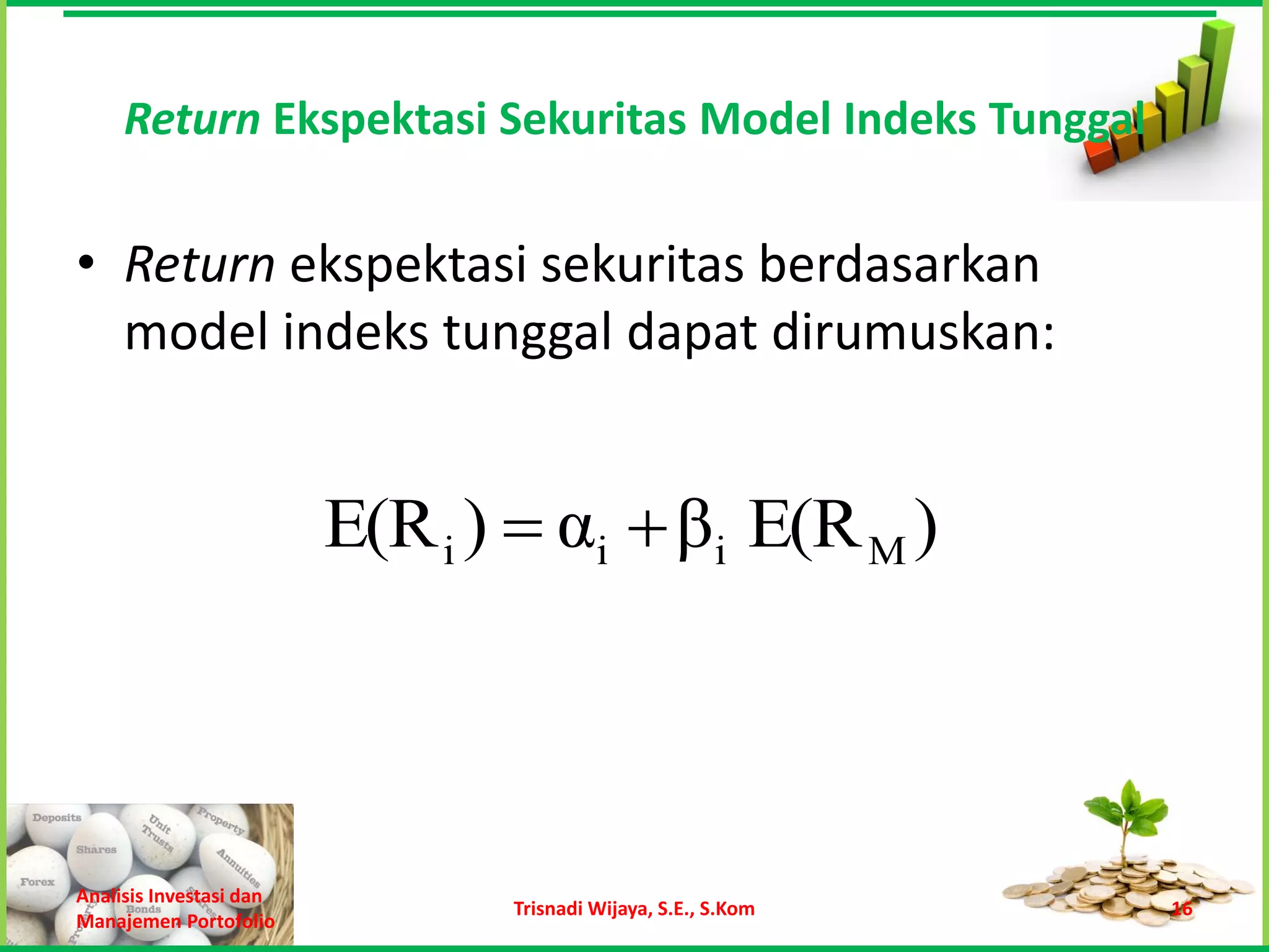 Model Indeks Tunggal | PDF