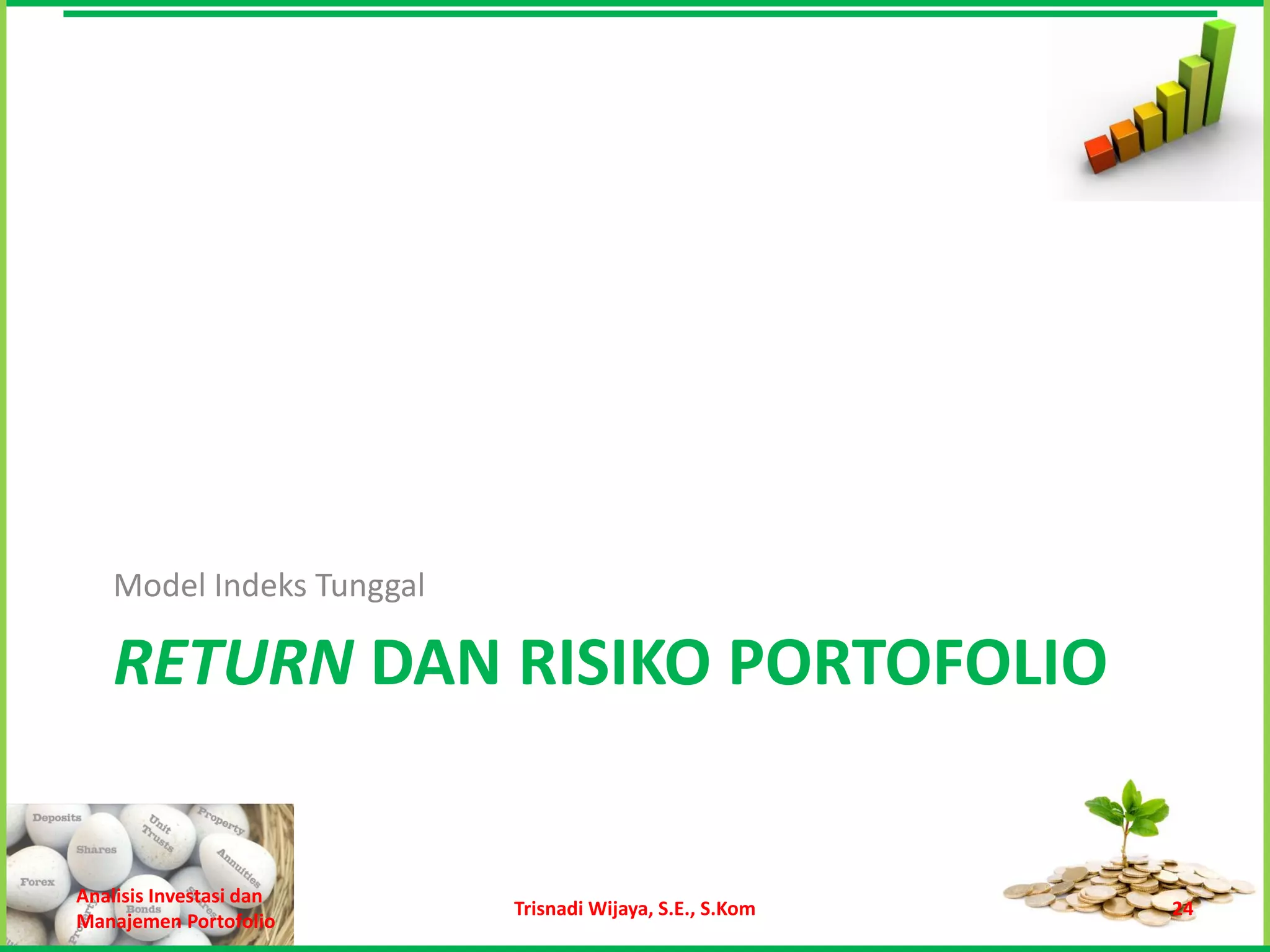 Model Indeks Tunggal | PDF