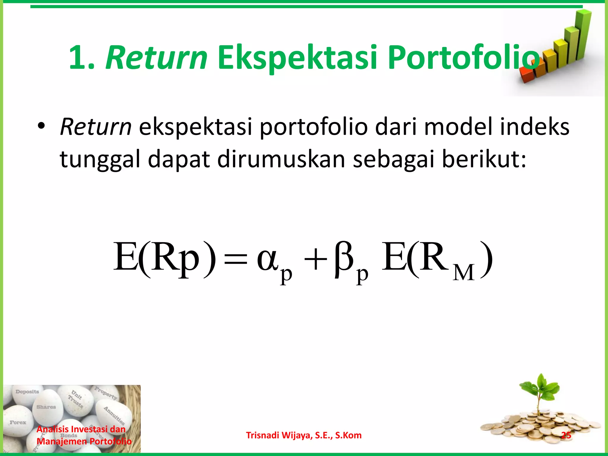 Model Indeks Tunggal | PDF