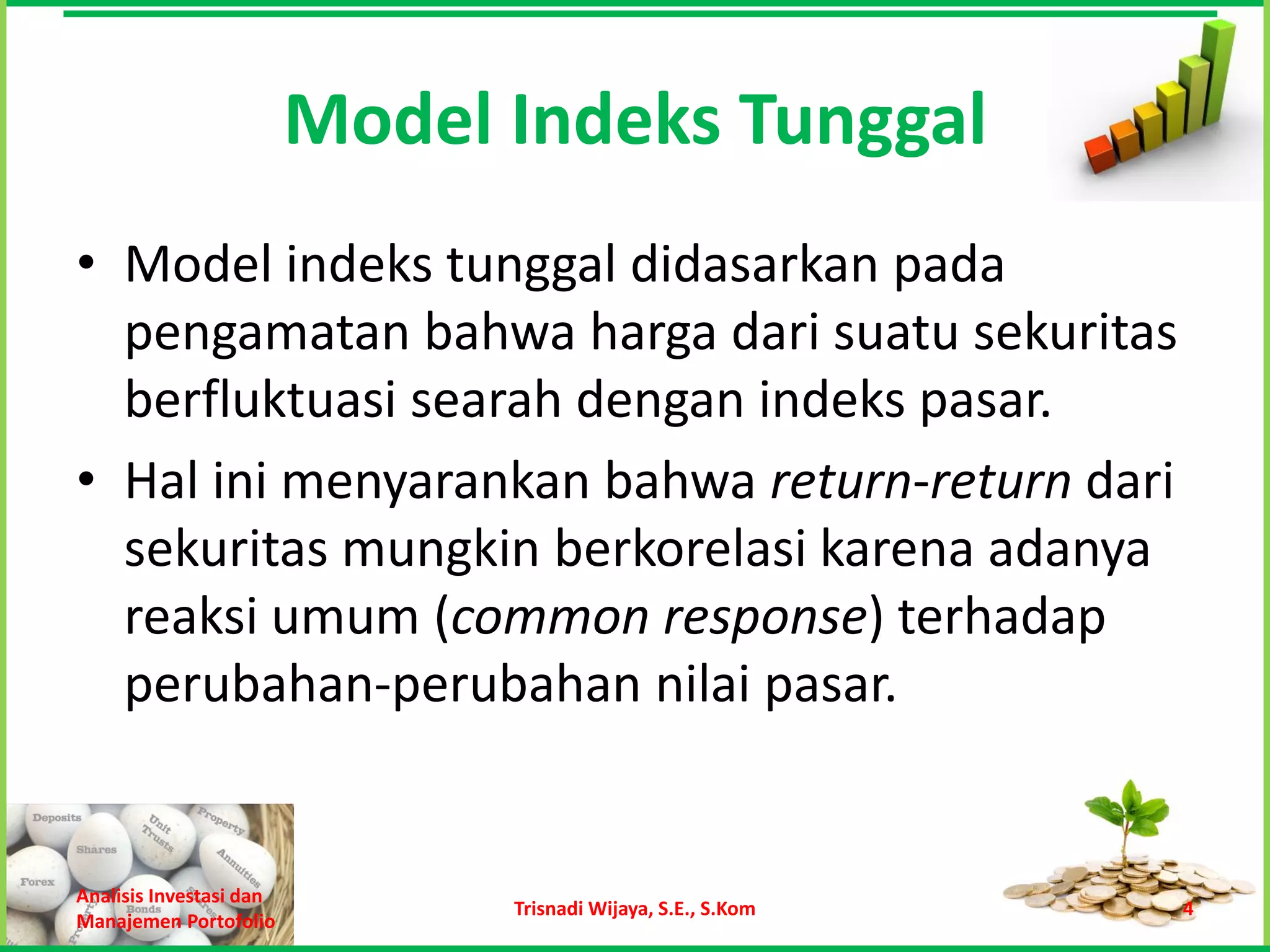 Model Indeks Tunggal | PDF