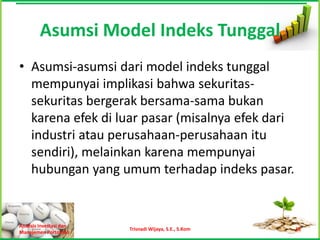 Model Indeks Tunggal | PDF