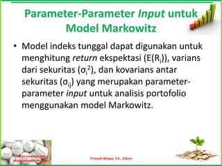 Model Indeks Tunggal | PDF