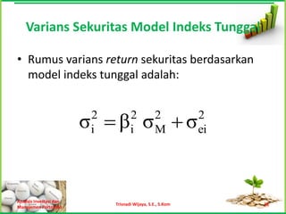 Model Indeks Tunggal | PDF