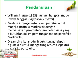 Model Indeks Tunggal | PDF