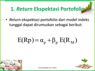 Model Indeks Tunggal | PDF