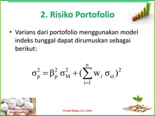 Model Indeks Tunggal | PDF