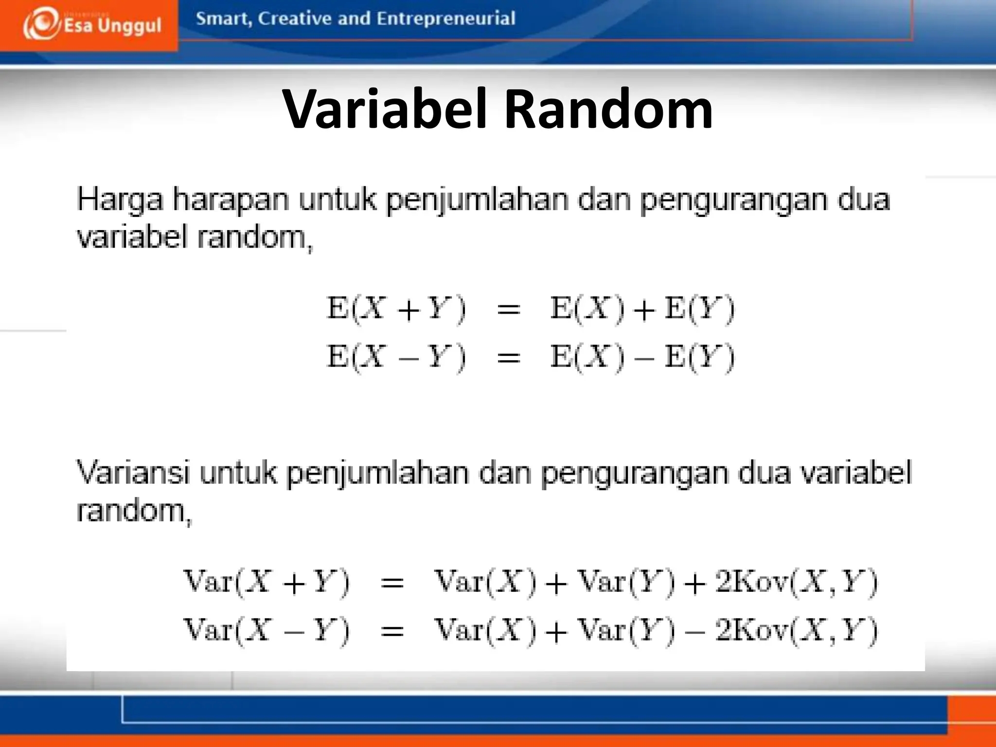 Random variabel Variabel diskrit dan kontinu.ppt