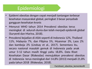 farmasi kesehatan masyarakat materi tentang obesitas | PPTX