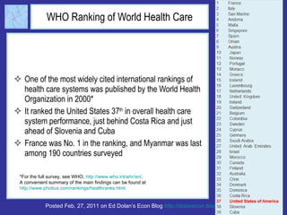 What Can the US Learn from Other Countries' Health Care Systems? | PPT