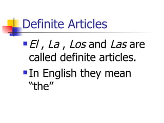 Chapter 2B- Plural of nouns and articles | PPT