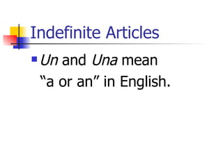 Chapter 2B- Plural of nouns and articles | PPT