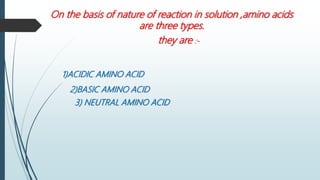 AMINO ACID | PPTX