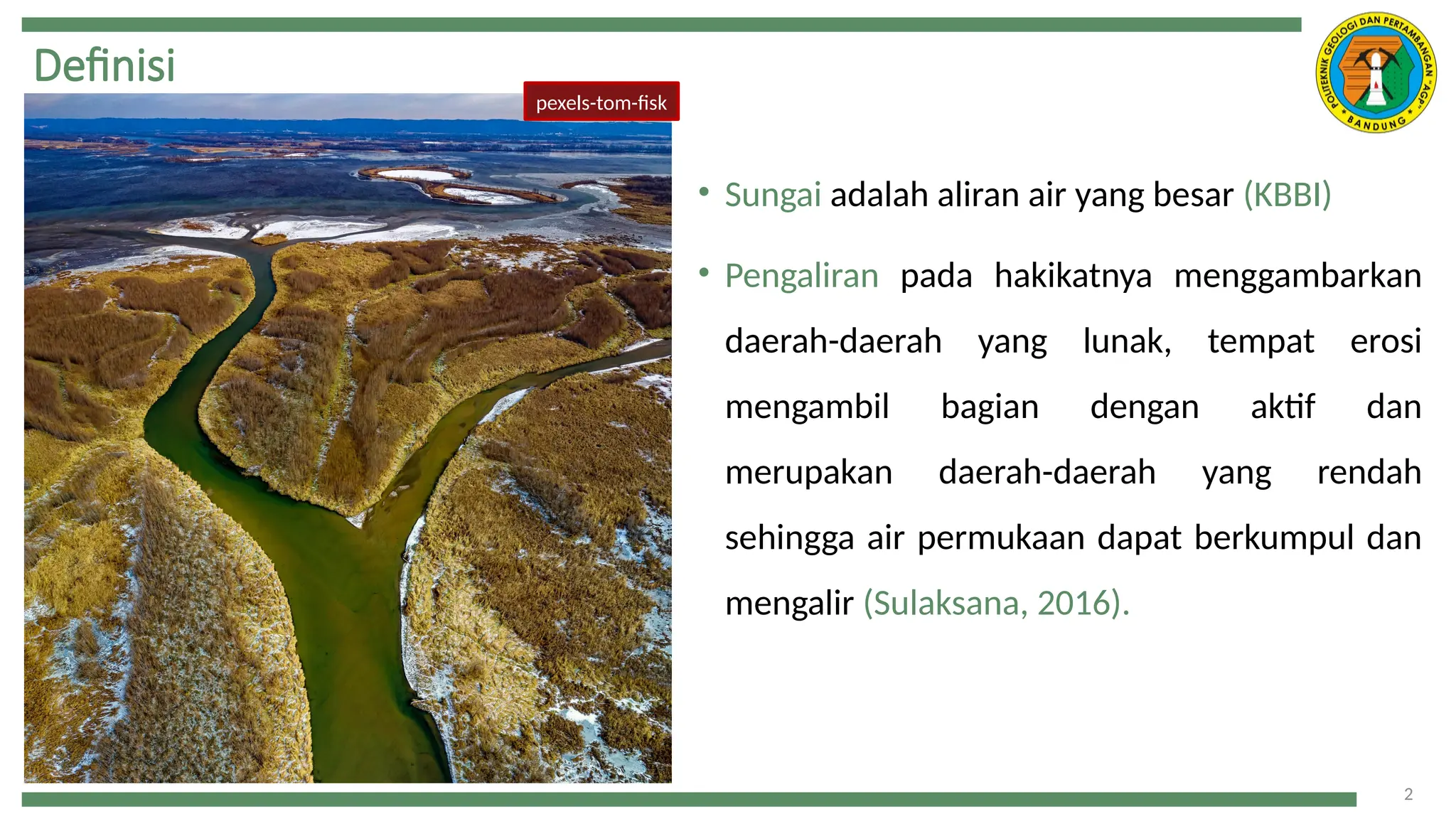 P11 Geomorfologi Kuantitatif I - Pola Pengaliran Sungai.pptx