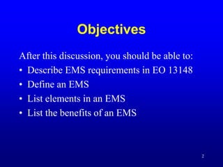 EMS.ppt | Environmental Services Industry | Industries