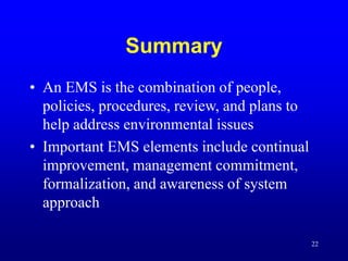 EMS.ppt | Environmental Services Industry | Industries