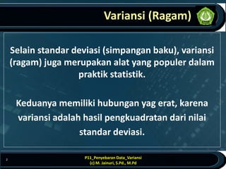 P11_penyebaran data variansi (ragam) | PDF