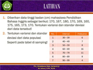 P11_penyebaran data variansi (ragam) | PDF