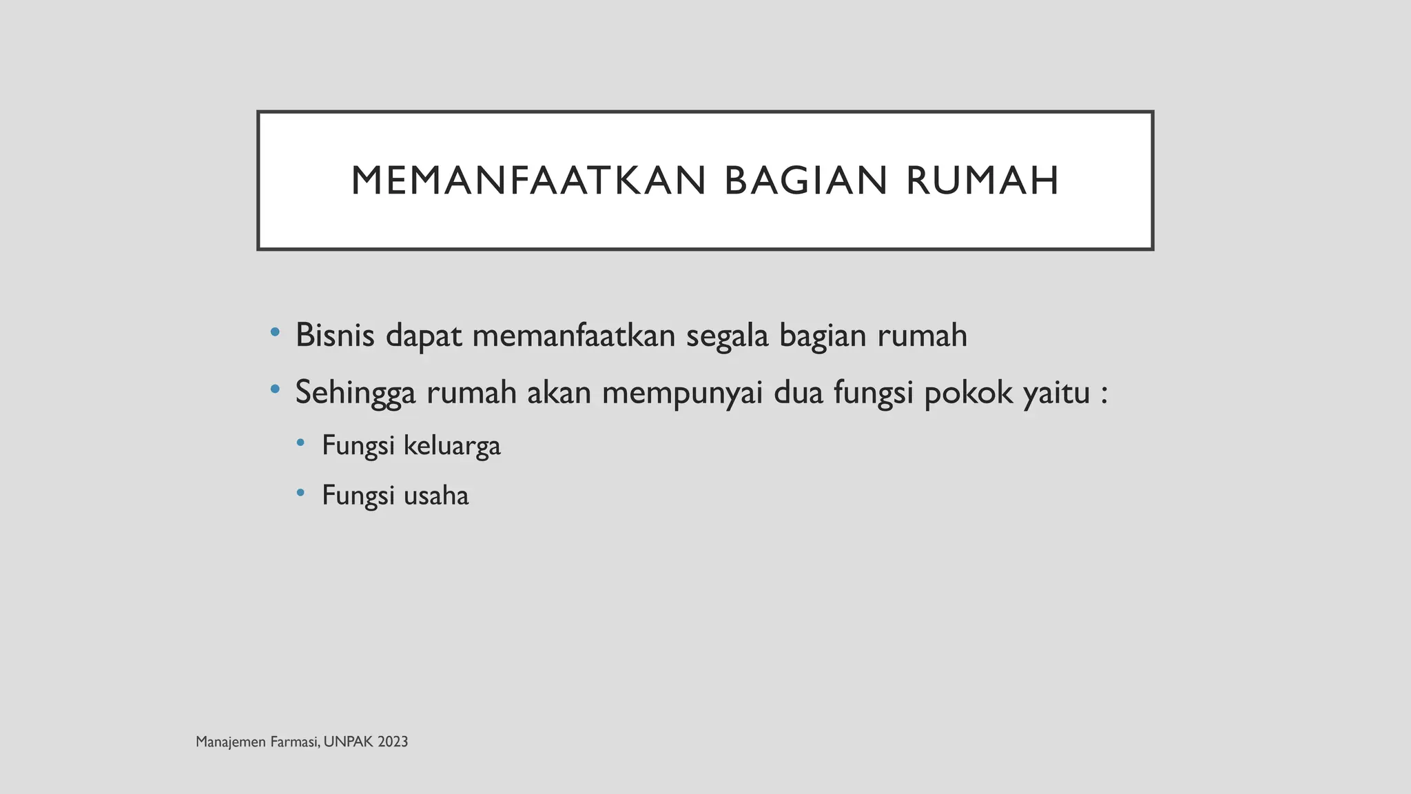 P12 Mengelola Bisnis yang Sedang Berjalan, bisnis di rumah sendiri dan usaha waralaba.pptx