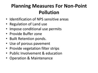 Non-Point Pollution & Urban Planing Measures | PPTX | Environmental ...