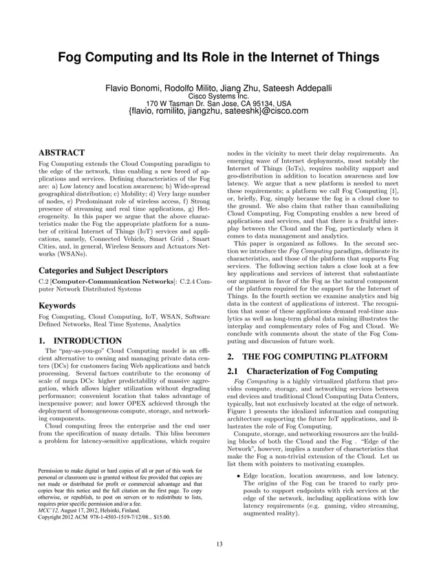 fog computing | PDF