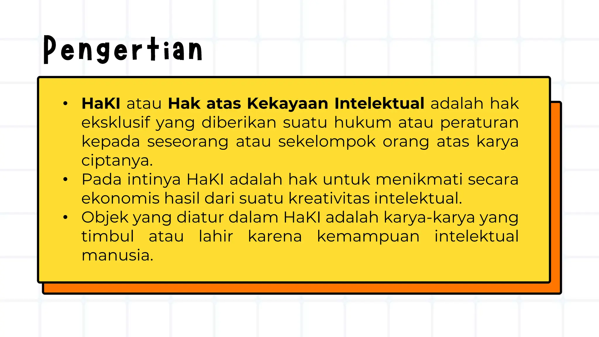 HAKI HAK ATAS KEKAYAAN INTELEKTUAL TEKNIK SIPIL FAKULTAS TEKNIK | PPTX