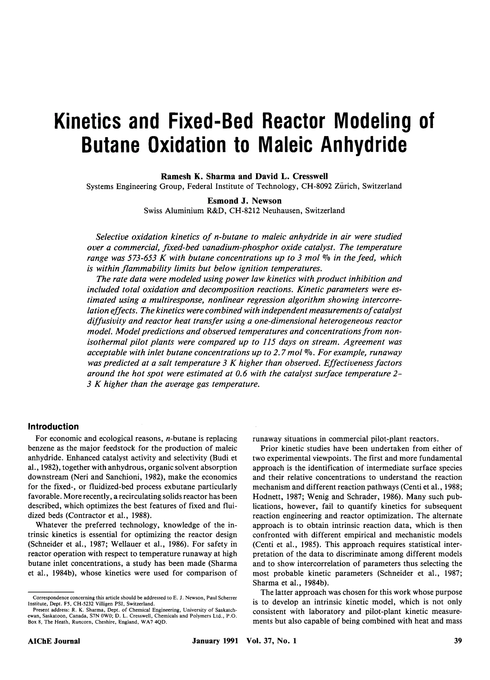 Kinetics & Reactor Modeling | PDF