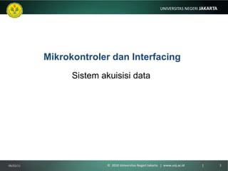 Mikroprosesor dan Antarmuka (13) sistem akuisisidata | PPT