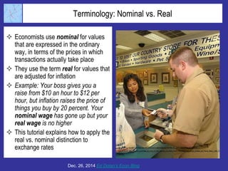 Real and Nominal Exchange Rates: A Tutorial | PPTX