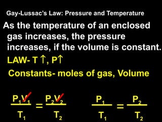 Lecture 14.2b- Gas Law Equations | PPT