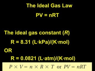 Lecture 14.3- The Ideal Gas Law | PPT