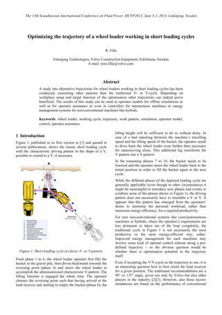 Optimizing the trajectory of a wheel loader working in short loading cycles | PDF