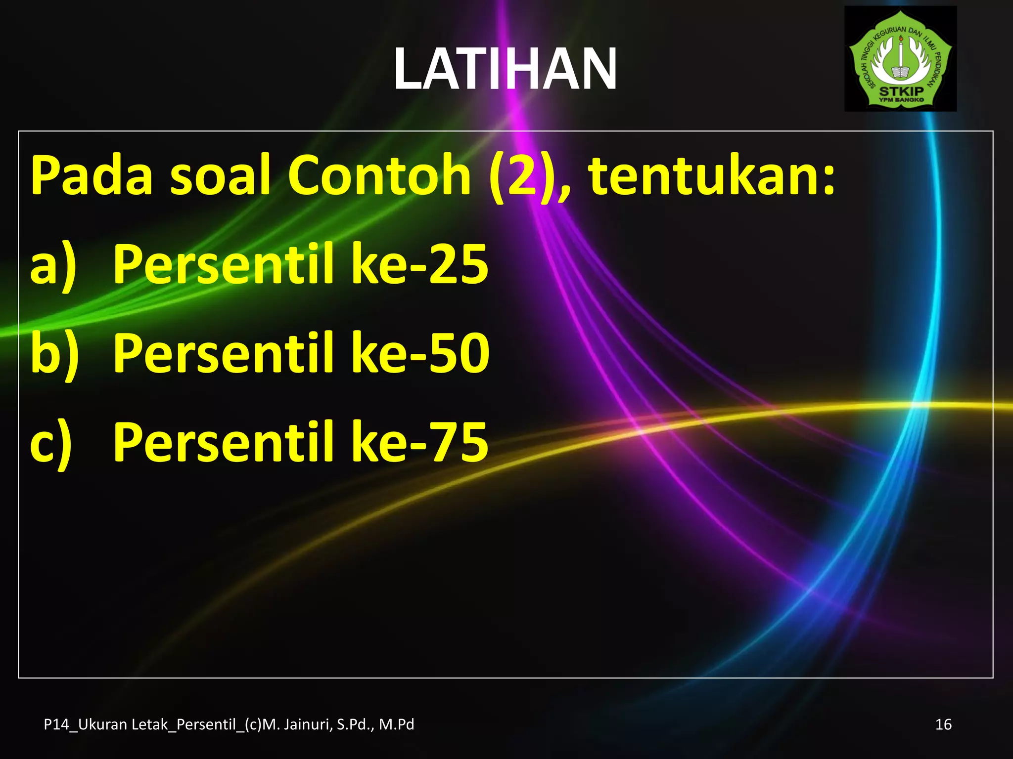 ukuran letak persentil | PDF