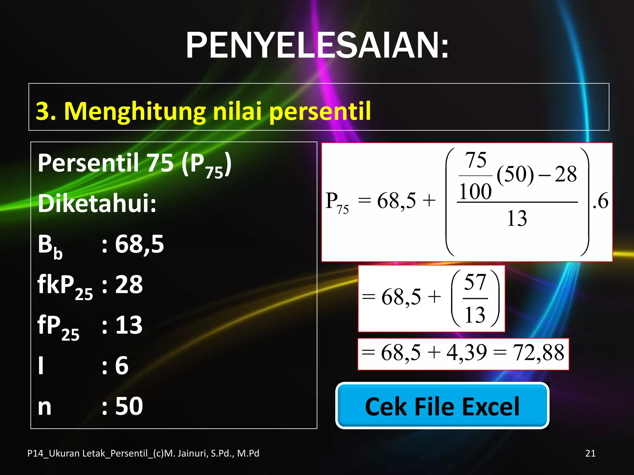 ukuran letak persentil | PDF
