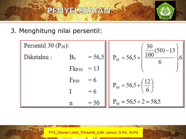 ukuran letak persentil | PDF