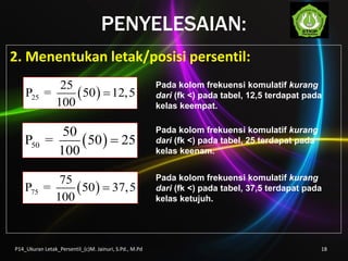ukuran letak persentil | PDF