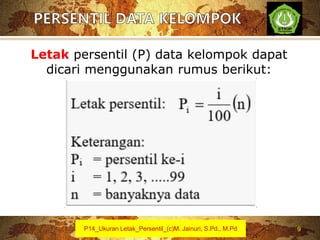 ukuran letak persentil | PDF