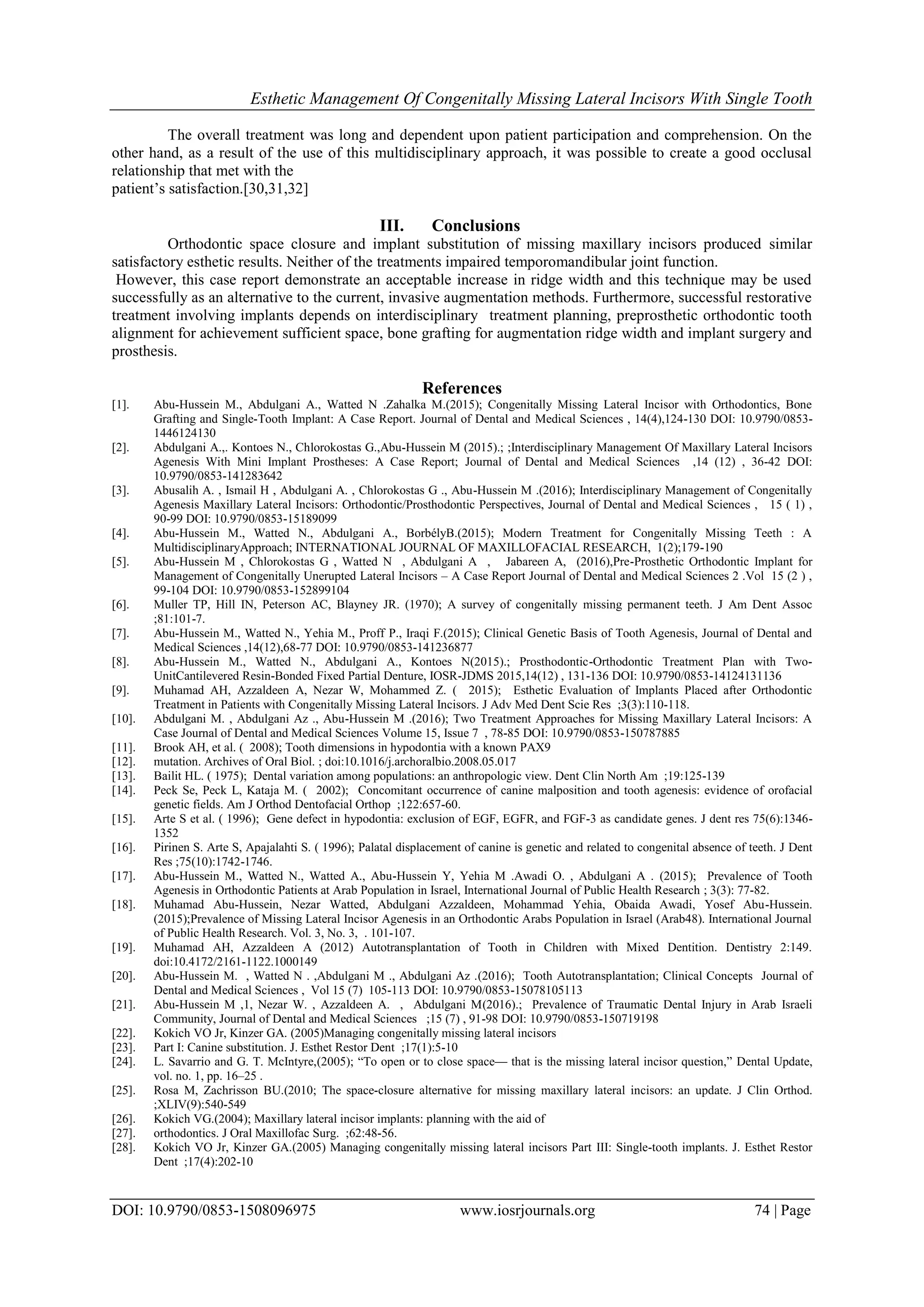 Esthetic Management of Congenitally Missing Lateral Incisors With ...