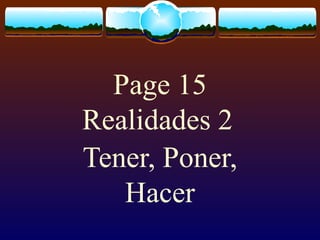 P15 tenerponerhacer | PPT