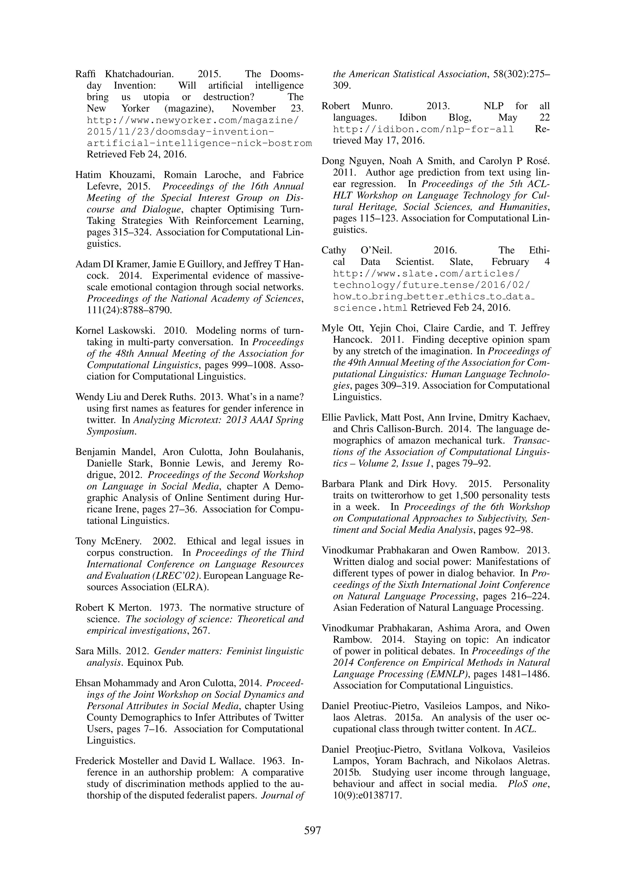 The Social Impact of NLP | PDF