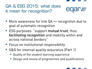 ESG 2015 - what's new for trust and recognition? | PDF