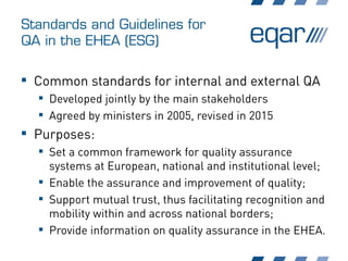 The European Framework for Quality Assurance in Higher Education | PDF