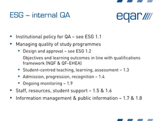 The European Framework for Quality Assurance in Higher Education | PDF