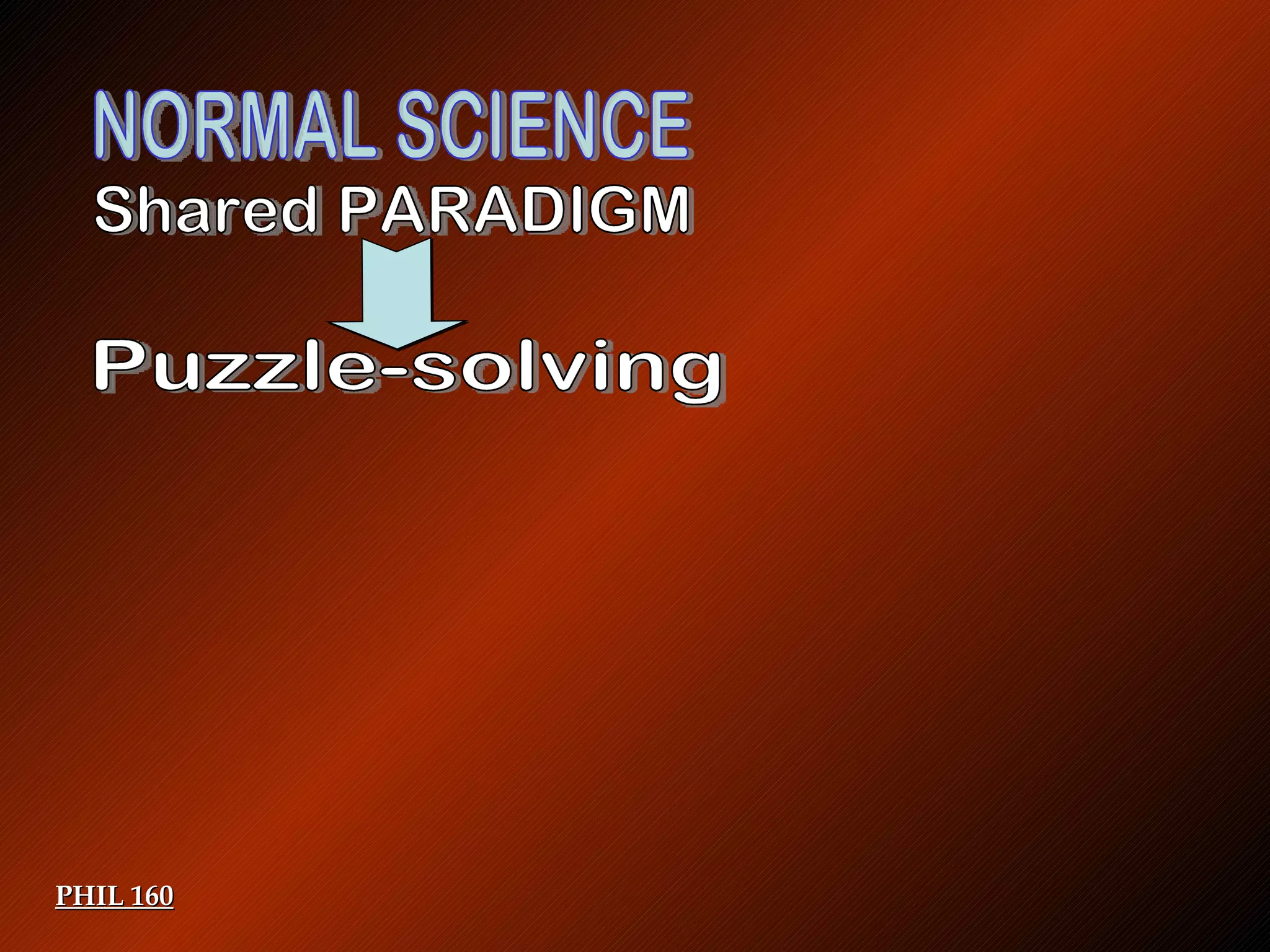 Kuhn: Paradigms and Normal Science | PPT