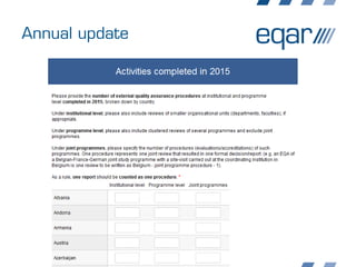 EQAR - what it is, how it works, and what it does | PDF