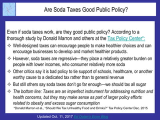 The Economics of a Soda Tax | PPTX