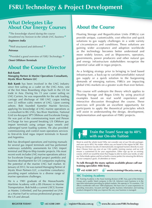 FSRU Technology & Project Development | PDF