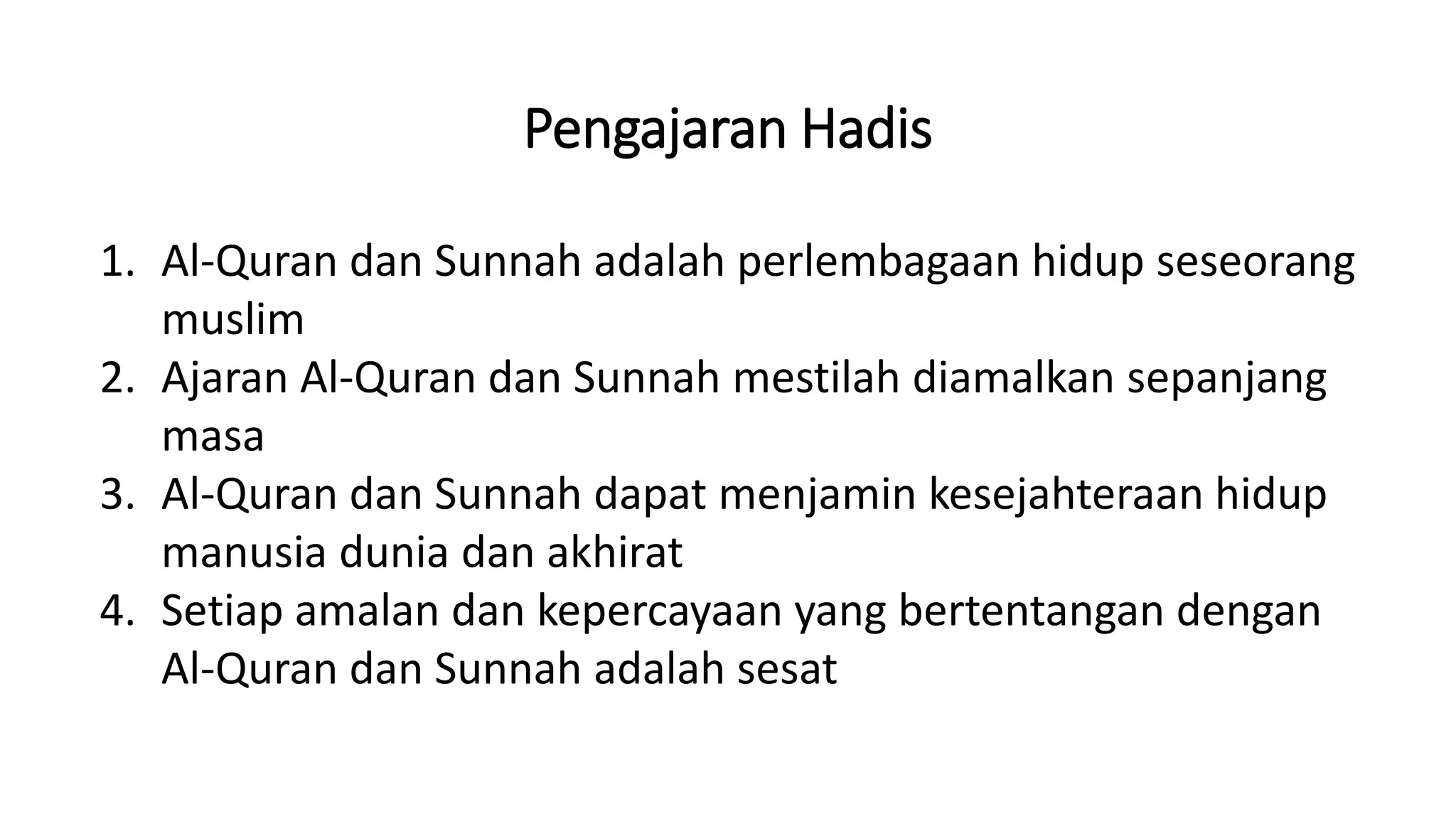berpegang dengan al quran dan sunnah | PPTX
